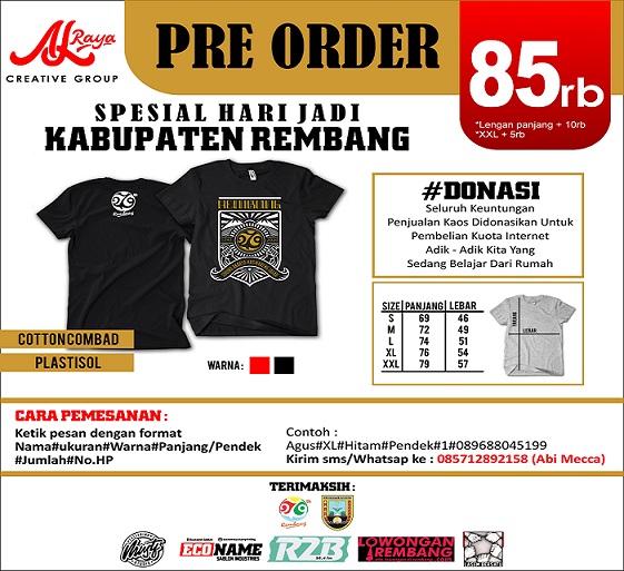 Jual Kaos, Semua Keuntungan Disumbangkan Untuk Beli Kuota Internet ...
